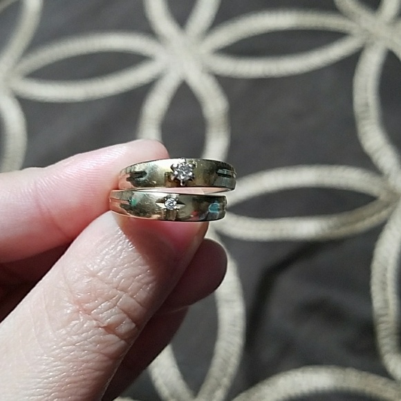 Jewelry | Real Diamond Engagement Ring9251k Fc Stamped | Poshmark